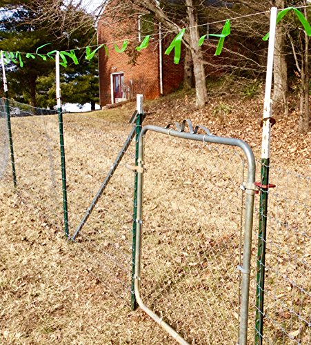 smartatfixes T-Post Deer Flag Kit – Extend The Height of Your T Post Fend to Keep Deer Out of Your Garden. Inexpensive, Easy Solution.