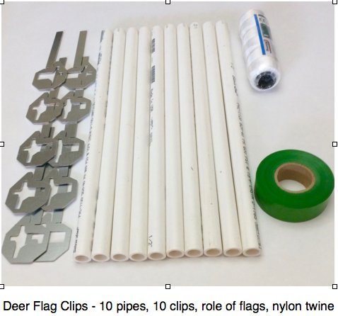 smartatfixes T-Post Deer Flag Kit – Extend The Height of Your T Post Fend to Keep Deer Out of Your Garden. Inexpensive, Easy Solution.