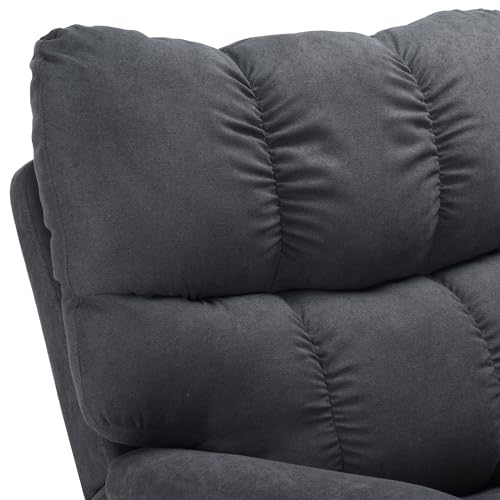 STARY Princess Recliner Sofa for Living Room Chair for Adults Lady, Grey