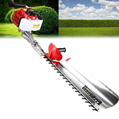 Cordless Hedge Trimmer, Lightweight Garden Handheld Hedge Cutter with Manganese Steel Blade and All Aluminum Alloy Gearbox, Home Commercial Use Bush Trimmer for Bush Lawn and Garden(Size:Single edge 3