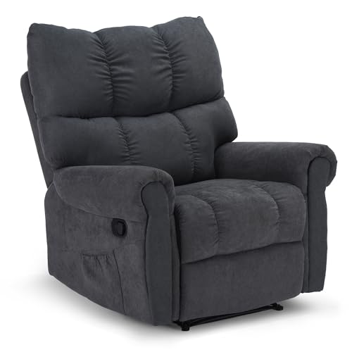 STARY Princess Recliner Sofa for Living Room Chair for Adults Lady, Grey