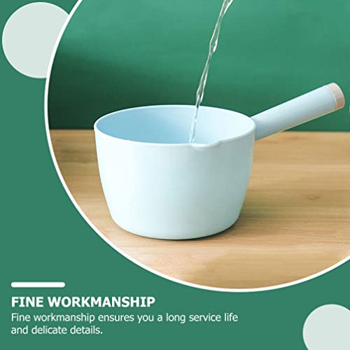 Hemoton 3pcs Long Handle Water Ladle Garden Water Scoop Watering Flower Water Ladle Water Dipper Spoon Bath Ladle Scoop for Home Garden Tea Ceremony Bathroom Sauna Light (As Shown)