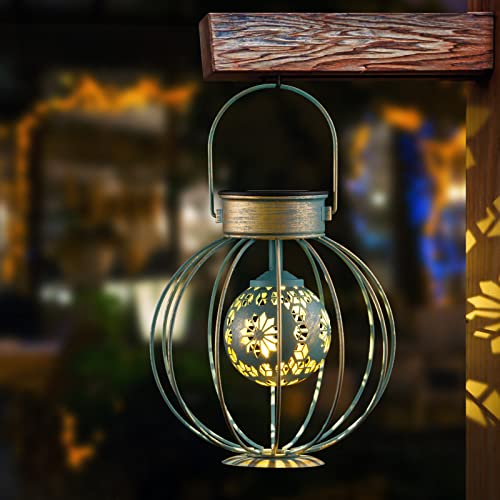 Hanging Solar Lanterns Table Lamp Flower Pattern¡