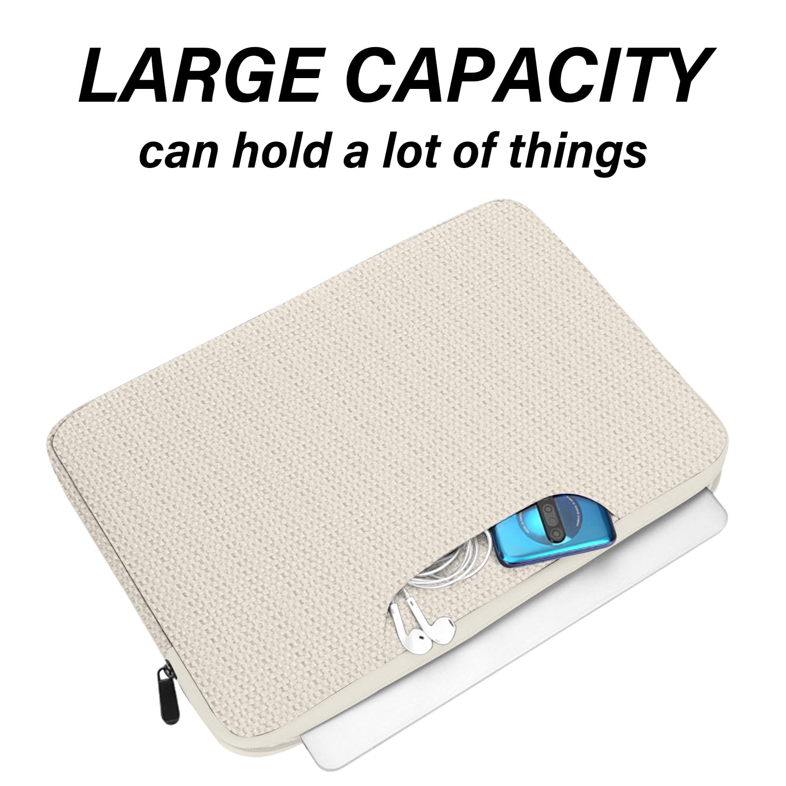 Miwasion Woven Fabric Design Compatible with MacBook Air 13 inch Case 2020-2018 Release(A2337 M1 A2179 A1932) with Touch ID & 2 Pack Keyboard Protectors,Webcam & Laptop Sleeve Bag & Screen Protector