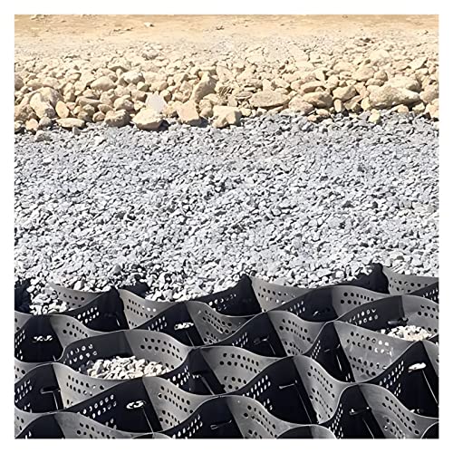 ZMQL Heavy Duty Geo Grid Ground Grid, Gravel Stabilizer Grid for Driving Load, 6.5/10/13/16/19.7 Ft Wide, Garden Path Embankment Reinforcement (Size : 2x6m/6.5x19.7ft)