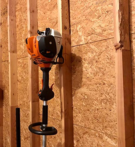 2Pcs Garden Power Tool Hanger String Trimmer Hangers, Weed Eater Wall Mount, String Trimmer Hanger Garage, Weedeater Hanger Garage, Perfect for Garage Tool Organizers and Storage, No Trimmer