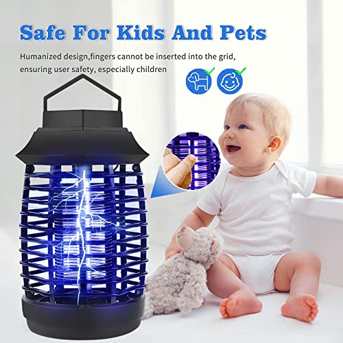 Michael Doss Bug Zapper Indoor & Outdoor, Mosquito Electric,Indoor Plug in,Effective Killer Trap Lamp,Fly for Home,Garden,Backyard, Black1, (M1)
