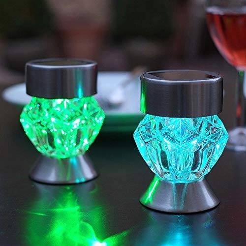 SUNNYPARK Solar Pathway Lights Outdoor, 6 Pack Solar Garden Lights, Color Changing LED Landscape Stake Outdoor Solar Lights for Walkway, Pathway