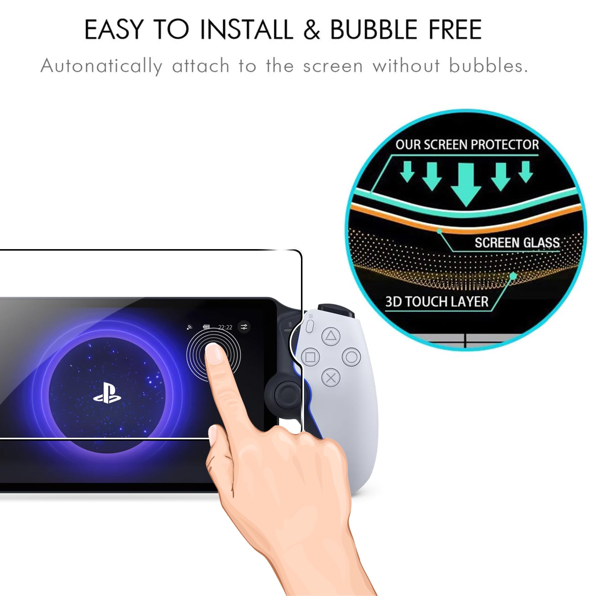 for NS Switch 2 Screen Protector-HD Tempered Glass Crystal Clear,Anti-Scratch,Bubble Free only for NS Switch 2(2 PACK)
