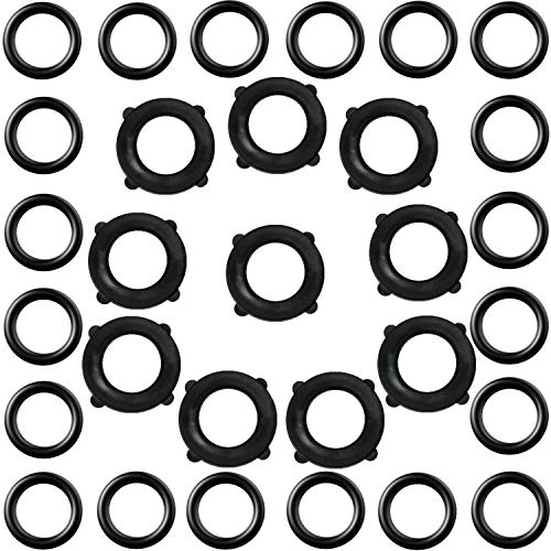 30 Pieces Replacement O-Rings Sealing Ring and Garden Hose Washers for 3/8 inch Quick Connector 3/4 inch Standard Garden Hose