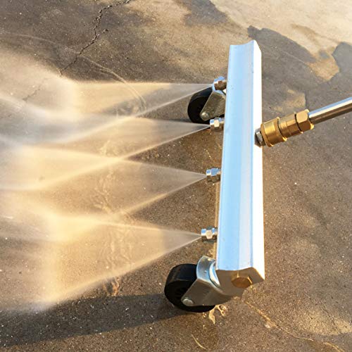 M MINGLE Pressure Washer Water Broom, 13 Inch Power Washer Cleaner, Sweep Driveway, Sidewalk, Deck, 4000 PSI