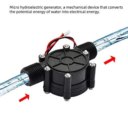 Yosoo DC Water Turbine Generator Water 12V DC 10W Micro-Hydro Water Charging Tool