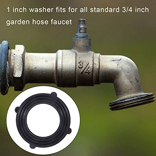 30 Pieces Replacement O-Rings Sealing Ring and Garden Hose Washers for 3/8 inch Quick Connector 3/4 inch Standard Garden Hose