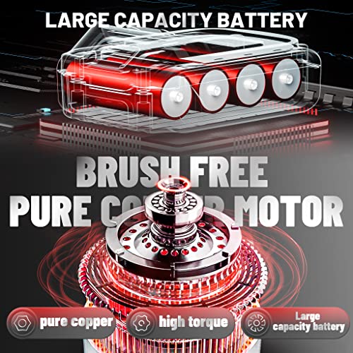Mini Chainsaw Cordless - 4 inch Handheld Mini Electric Chainsaw, Portable Battery Powered Chain Saws for Tree trimming Branch Wood Cutting(2 Batteries and 2 Chains)