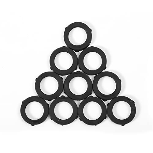 SAVITA 50pcs Garden Hose Washers, Rubber Washers Seals Ring Garden Hose o Ring Fit All Standard 3/4inch Garden Hose Fittings (Black)