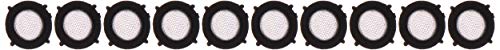 Danco, Black, Rubber Washing Machine/Garden Hose Washer, 5/8-Inch, 1-Inch OD x 9/16-Inch, 10-Pack (36335W), 1 in. /With Screen, 10 Count