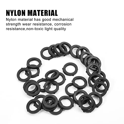 SAVITA 50pcs Garden Hose Washers, Rubber Washers Seals Ring Garden Hose o Ring Fit All Standard 3/4inch Garden Hose Fittings (Black)