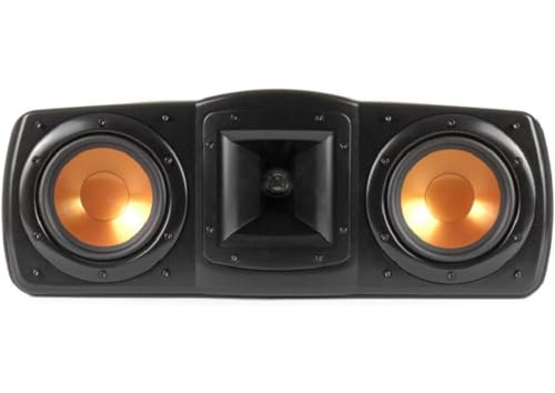 Klipsch F-200-BLACK Synergy Black Label Floorstanding Speakers with Klipsch B-100-BLACK Bookshelf Speakers, Klipsch C-200-BLACK Center Channel Speaker and a Klipsch R-120SW 200 Watt Subwoofer (2019)