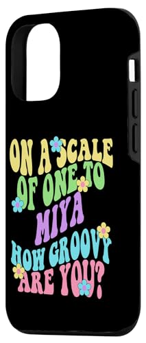 iPhone 13 MIYA Cute Retro Girls Groovy MIYA Personalized Name Case