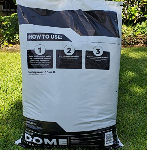 Coco Coir Perlite Blend 1.5 CU. FT. /42.5 Liter/ 40 Dry Quarts Pre Bufferd Washed Low EC Coconut Coir Organic Indoor Outdoor Garden Coco Fiber