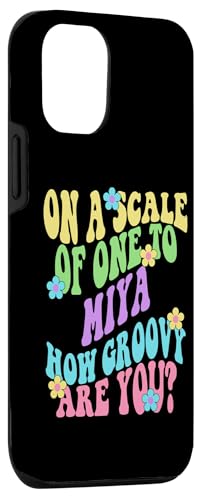 iPhone 13 MIYA Cute Retro Girls Groovy MIYA Personalized Name Case