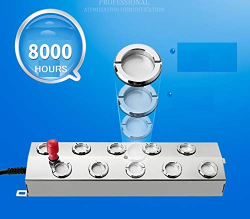 KY Ultrasonic Mist Maker fogger 10 Head ultrasonic Mist humidifier Atomizer for Water Fountain Pond Rockery Fishtank Vase Birdbath