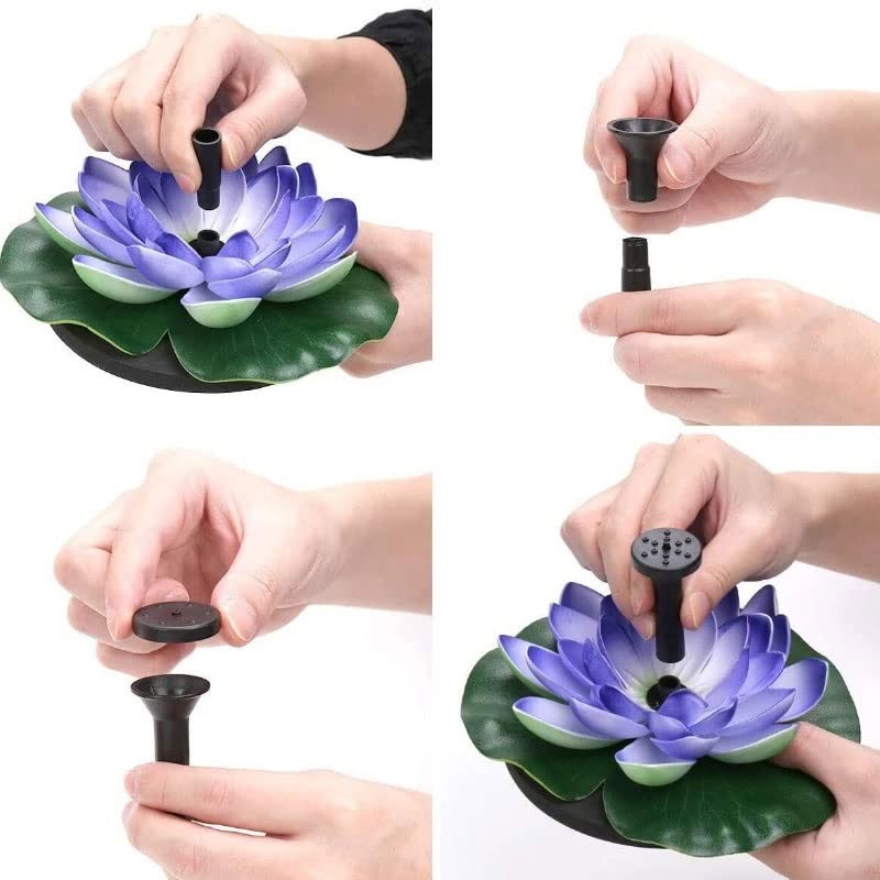 LUKEO Mini Solar Water Fountain Pool Pond Waterfall Bird Bath Outdoor Garden Decoration Waterscape Fish Tank Home Decoration