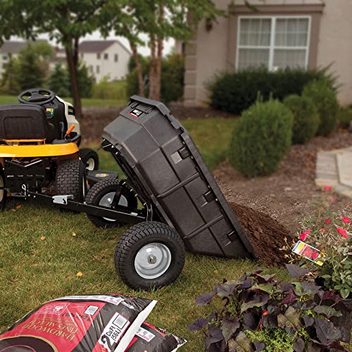 Ohio Steel 4048P-HYB Dump Cart, 15 Cubic feet, Hybrid Hitch - with Pin to Lock