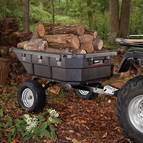 Ohio Steel 4048P-HYB Dump Cart, 15 Cubic feet, Hybrid Hitch - with Pin to Lock