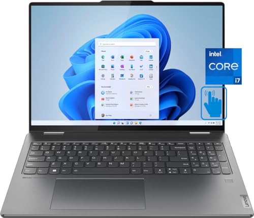 Lenovo Yoga 7i 2-in-1 Laptop 16.0" Touchscreen IPS WVA FHD + (Intel i7-1355U, 16GB LPDDR5, 512GB SSD, Intel Iris Xe, Backlit KYB, FP Reader, 2 Thunderbolt 4, WiFi 6E, Win 11 Home) w/Dockztorm Hub