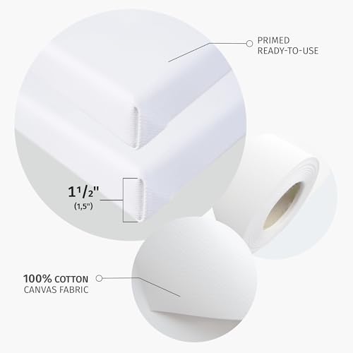 PIXY CANVAS Value Pack of 1 Stretched Canvas 10x12 inch, 1-1/2 (1.5) inch deep for Your Paintings/Artwork/Wall Art/Wall Decor (Pack of 1 Canvas, 10 x 12 inch, Landscape)