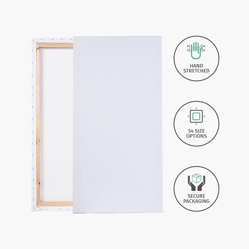 PIXY CANVAS Value Pack of 1 Stretched Canvas 10x12 inch, 1-1/2 (1.5) inch deep for Your Paintings/Artwork/Wall Art/Wall Decor (Pack of 1 Canvas, 10 x 12 inch, Landscape)