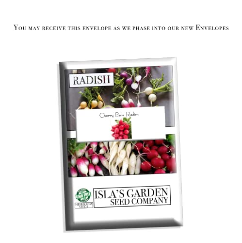Cherry Belle Radish Seeds for Planting, 100+ Heirloom Seeds Per Packet, (Isla's Garden Seeds), Non GMO Seeds, Botanical Name: Raphanus sativus, Great Home Garden Gift