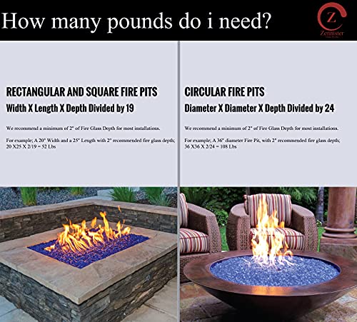 Z Zennister Fire Pit Glass Rocks, High Luster, 1/2" Reflective Tempered Fire Glass in Silver, 10 Pound Jar for Natural or Propane Fireplace, Crushed Glass Stones for Firepit, Garden or Patio