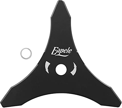 Eapele 12inch Brush Cutter Blade Weed Eater Blade, Carbide Steel Double Sided Blade,3 Teeth