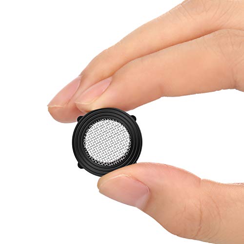 20 Packs Stainless Steel Filter Garden Hose Washer, Self Locking Tabs Keep Washer Firmly Set Inside Fittings with 40 Mesh for 3/4 Inches Garden Hose and Water Faucet