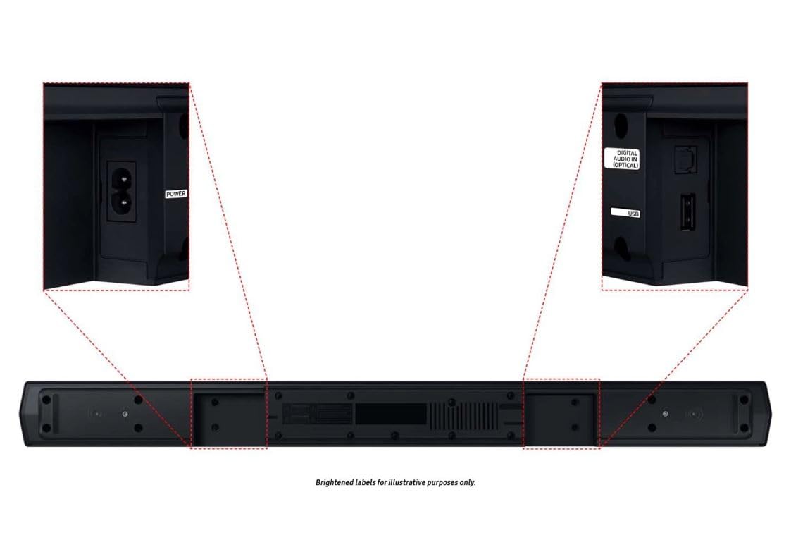 SAMSUNG 2.1Ch 210W Soundbar with Wireless Subwoofer - Black HW-C43M