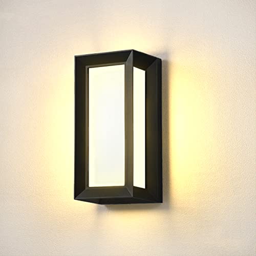Outdoor Wall Light,Exterior Wall Sconce Lantern Fixture with LED, Outside Waterproof Lights for House Porch Garage Ntryway Doorway Garden Anti-Rust Outdoor Light Fixture Wall Mount Lights (Warm)