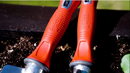 Garden Weasel 91367 Double-Sided Garden Cultivator Hand Tiller - for Loosening Soil, Weeding and Digging - Weather and Rust Resistant