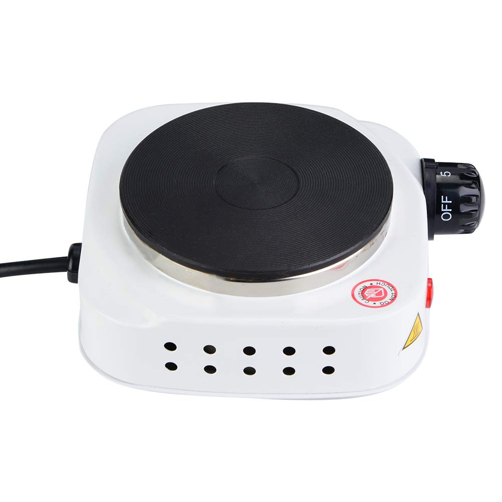 Portable Electric Mini Stove Hot Plate, High Temperature, Control, for Cooking Soup, Porridge, Hot Pot, Essential Home Appliance, 500W (US Plug 110V)