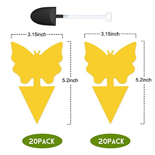 40 Pack Fungus Gnat Traps for House Indoor Yellow Sticky Traps for Plants, Dual-Sided Fungus Gnat Sticky Traps Fruit Fly Traps for Indoors