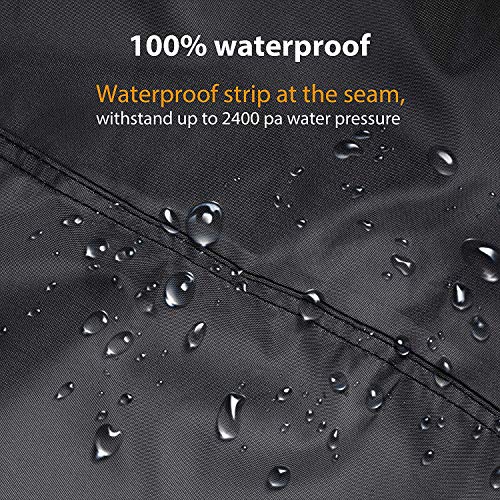 Nomiou Chiminea Cover,Waterproof,Windproof,Oxford Fabric Outdoor Garden Patio Heater Black Cover