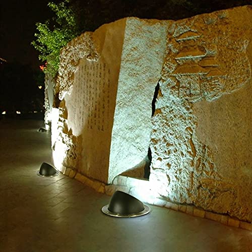KMYX Powered Floor Lights Aluminum Outdoor Waterproof IP65 Ground Lights Stairs Steps Disk Lights Patio Fences Pathway Lights Garden Lawn Lamp Yard Lights