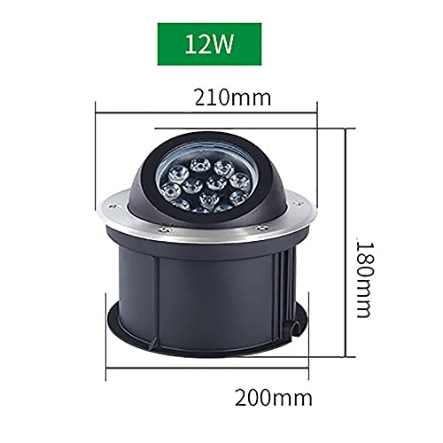 KMYX Powered Floor Lights Aluminum Outdoor Waterproof IP65 Ground Lights Stairs Steps Disk Lights Patio Fences Pathway Lights Garden Lawn Lamp Yard Lights