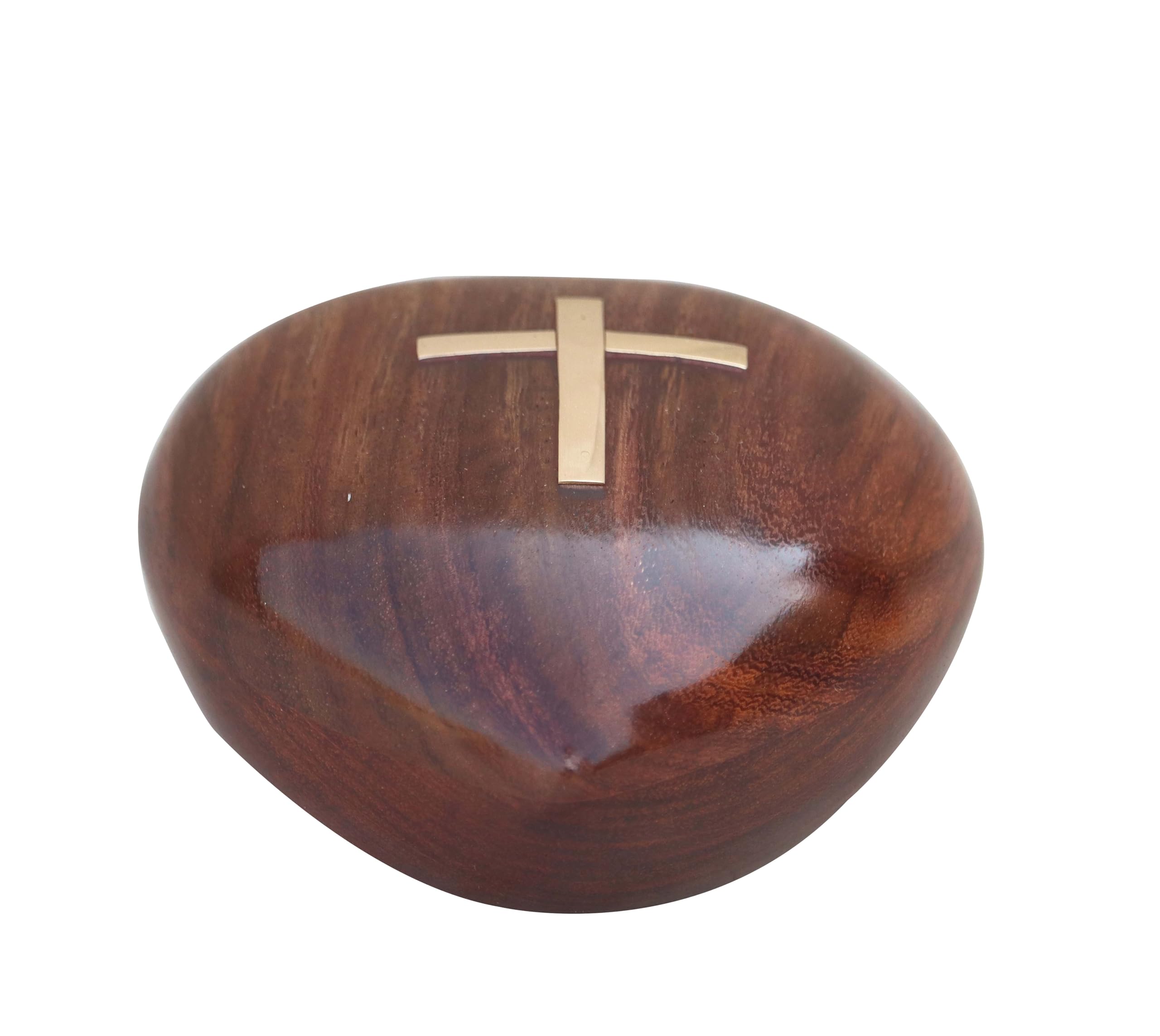 Wooden Cross Heart Keepsake Pet Cremation Urn | Decorative Urn for Cat & Dog Ashes | Funeral Urns | Pet Memorial Urns | Cat Urns | Decorative Urns | Handmade Urns