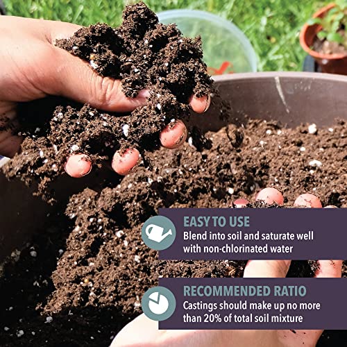 Arcadia Garden Products Worm Nerd Worm Castings, Natural Soil Additive for Lawns, Gardening and Potted Plants, 4 Pounds, Black (WN05) ***Cannot Ship to Hawaii***