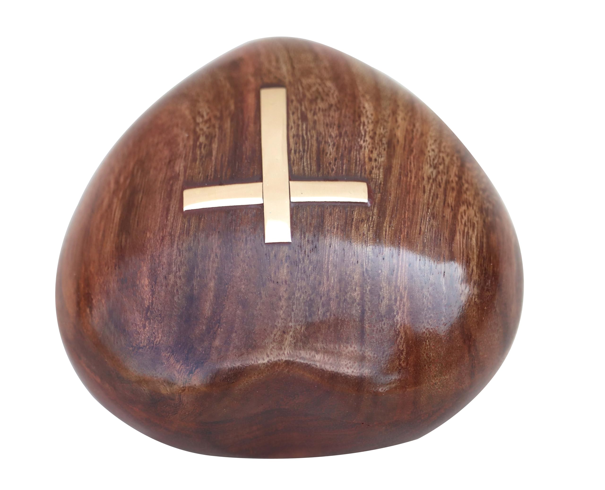 Wooden Cross Heart Keepsake Pet Cremation Urn | Decorative Urn for Cat & Dog Ashes | Funeral Urns | Pet Memorial Urns | Cat Urns | Decorative Urns | Handmade Urns