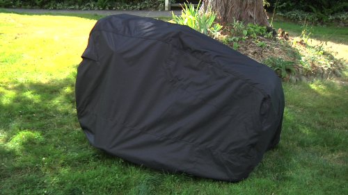 Classic Accessories StormPro Waterproof Heavy-Duty Tractor Cover, Fits tractors with decks up to 54 in,Black
