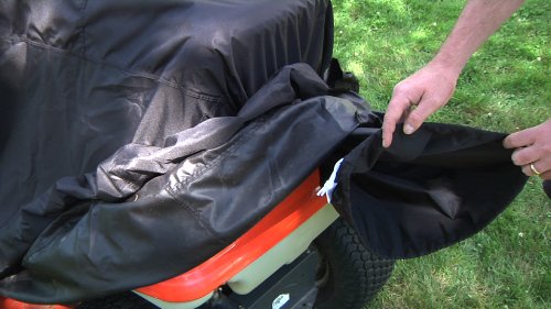 Classic Accessories StormPro Waterproof Heavy-Duty Tractor Cover, Fits tractors with decks up to 54 in,Black