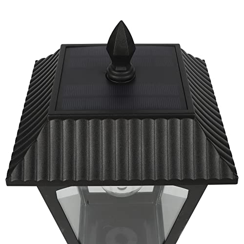 Dynaming 100 Lumen Solar Post Lights, 67 Inch Outdoor Solar Powered Vintage Street Lights, LED Edison Bulb Solar Post Lamp Waterproof for Garden Patio Lawn Pathway Driveway Backyard, Warm White